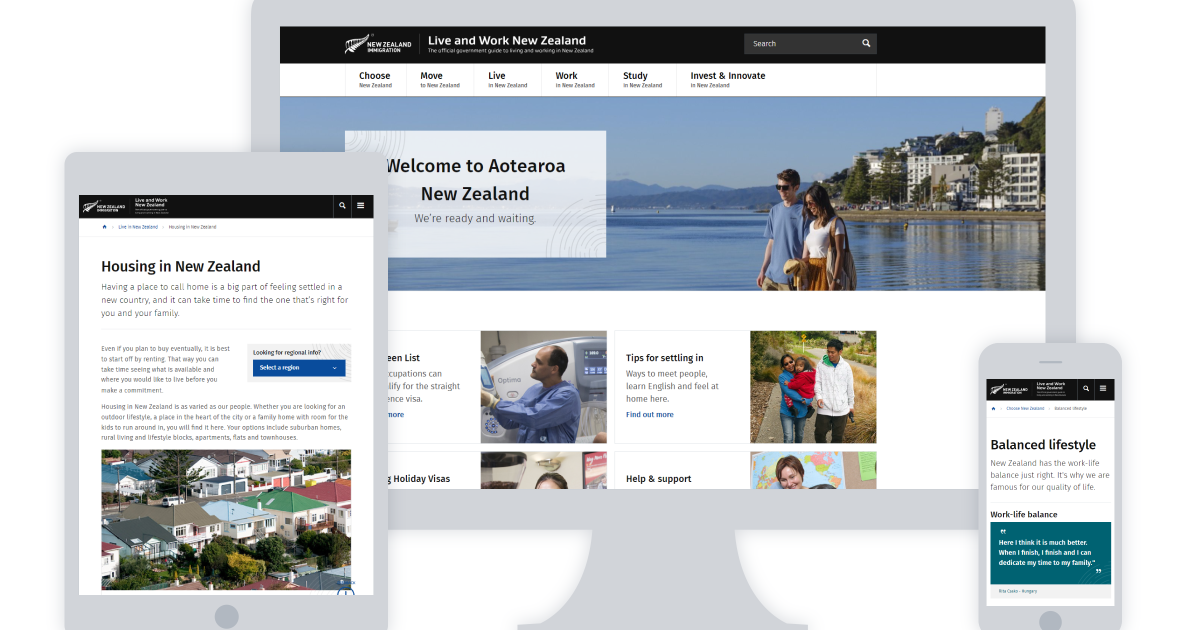 Live & Work New Zealand (live-work.immigration.govt.nz) | Sector ...